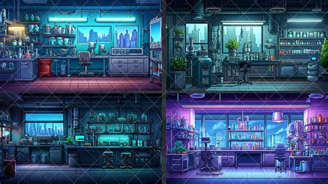 Background Pixel Sci Fi 2