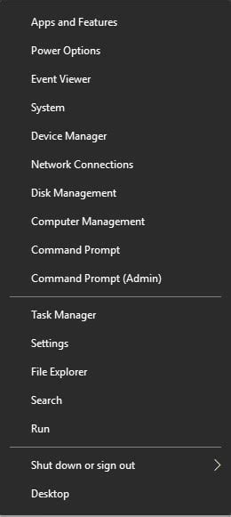 How To Return Command Prompt To The Power User Menu In Windows 10