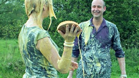 Custard Couple In Slapstick Sex In Meadow Outdoors Couple Messy Sex Movie UMD