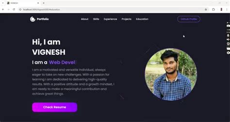 reactjs webdevelopment portfolio responsivedesign frontend