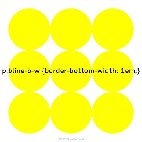 Border Bottom Width プロパティ 10 Out Of Ten Blog