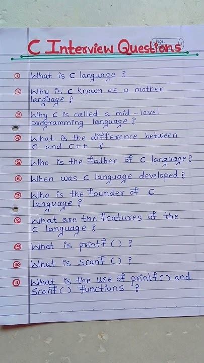 C Programming Interview Questions Part 2 Company C Interview Questions