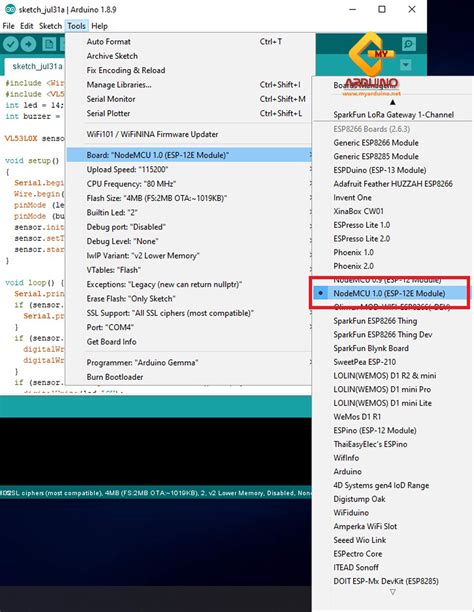 สอนใช้งาน esp8266 vl53l0x v2 laser ranging distance sensor เซ็นเซอร์วัดระยะทางแสงเลเซอร์ 0 3