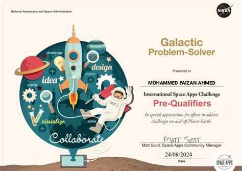 Mohammed Faizan Ahmed On Linkedin Nasa Spaceappschallenge