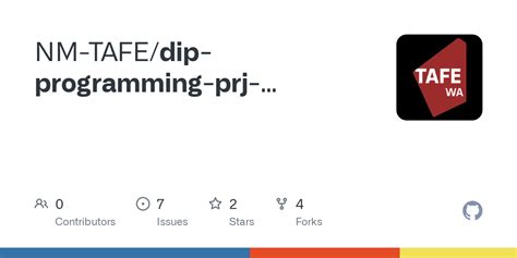 issues · nm tafe dip programming prj advanced gui architect · github