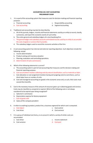 TB Ch13 Standard Costing Quizzer STANDARD COSTING VARIANCES VARIABLE COSTING Problems Studocu