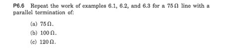 solved p6 6 repeat the work of examples 6 1 6 2 and 6 3 for
