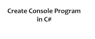 Create Console Program In C