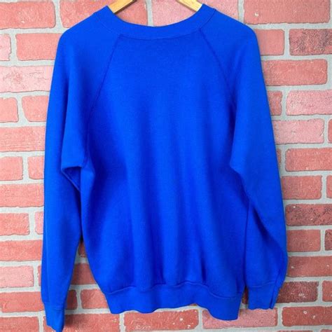 Source Unknown Sweaters Vintage Sweatshirt Unisex Adult Medium Blue