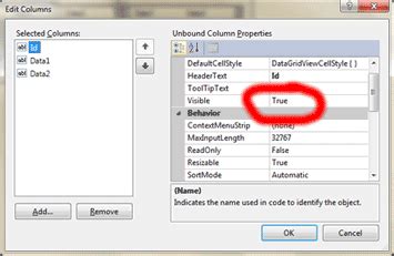 Hidden Cell Koneksi MYSQL Di DataGridView Di C C Sharp