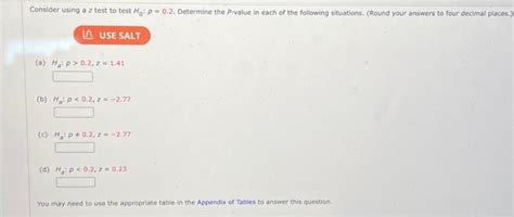Solved Consider Using A Z Test To Test H P Determine Chegg Com