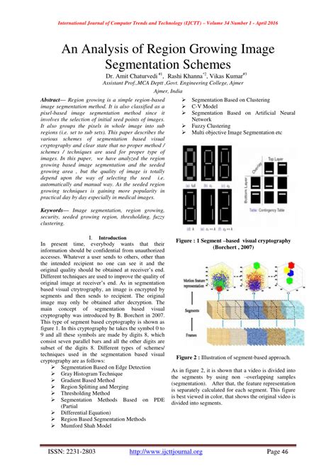 pdf an analysis of region growing image segmentation schemes