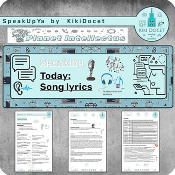 Lesson Plan Worksheet Song Lyrics Fun Interactive Listening Interpretation