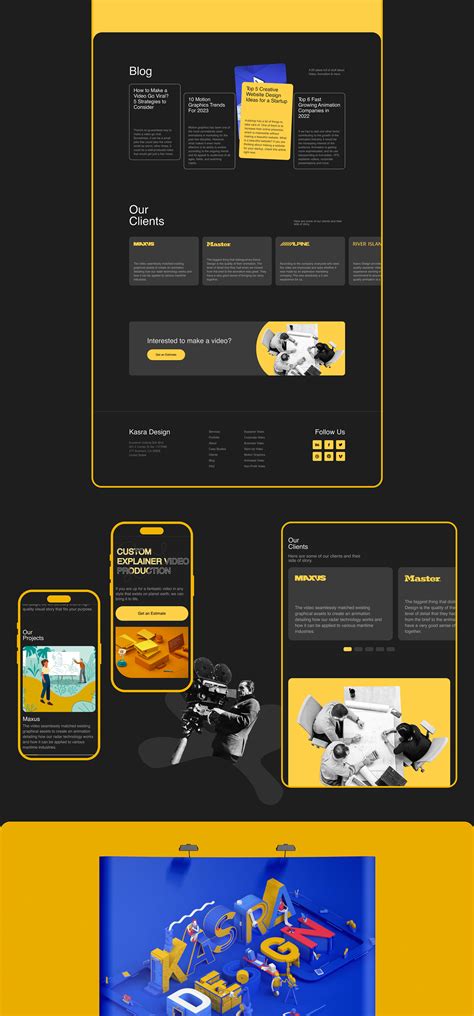 Kasra Design Corporate Website On Behance