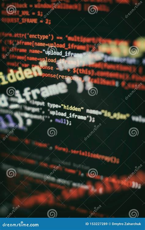 Software Programming Work Time Code Text Written And Created Entirely