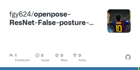 GitHub Fgy Openpose ResNet False Posture Recognition