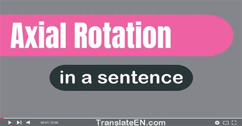 Axial Rotation In A Sentence