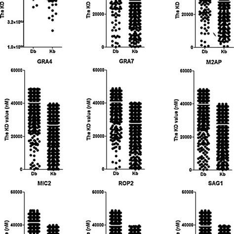 Affinity Of Peptides Binding To Mhc Class I From Two Different Tissue