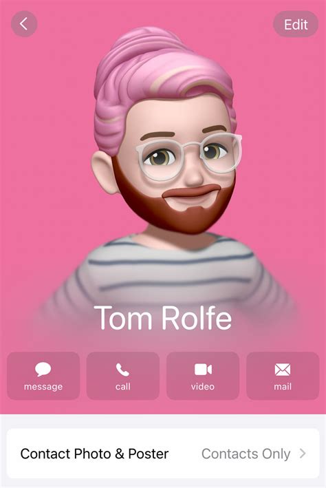 How To Make A Custom Id Screen With Contact Posters Tapsmart