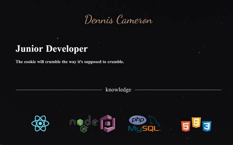 TheMelodyOfCode Dennis Cameron GitHub