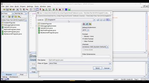 JGrasp Window Java Class Template Part 1 YouTube