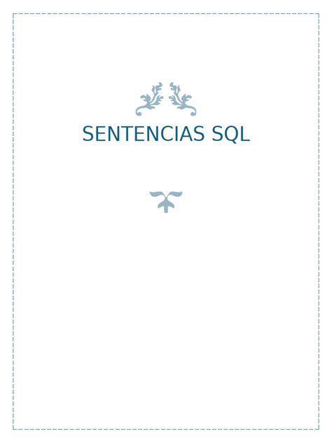 Sentencias Sql Pdf