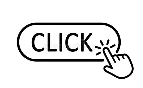cliquez sur ici le bouton avec cliquer sur d indicateur de main
