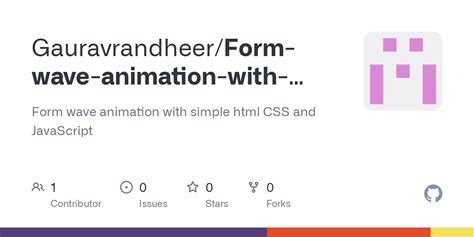 Github Gauravrandheer Form Wave Animation With Simple Html Css And Javascript Form Wave