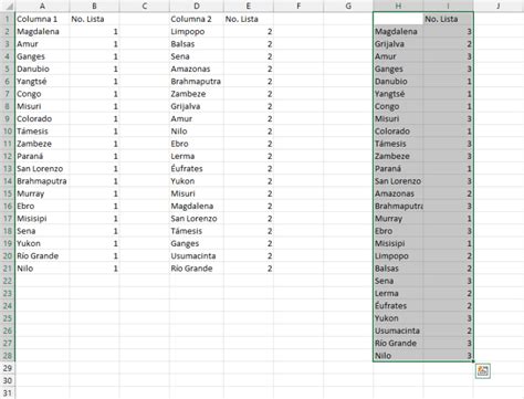 Cómo seleccionar filas y columnas en Excel