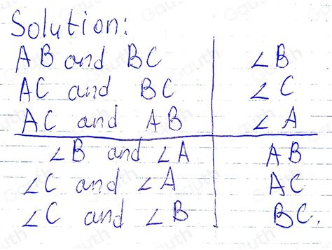 Solved Sides Included Angle B AC And BC AC And AAB Angles Included Side B And A AB C
