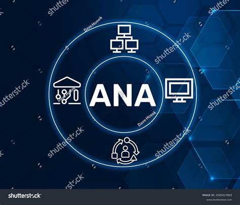 Ana Adaptive Network Architecture Acronym Network Stock Illustration