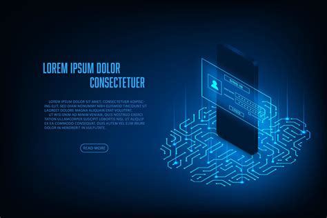 Vector Isometric User Login Security Data Protection Login With Username And Password 19547702