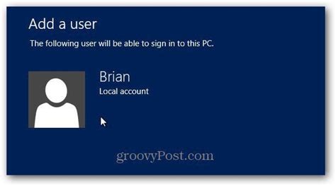 Create A Local Account In Windows 8 And Log In Without Internet Connection
