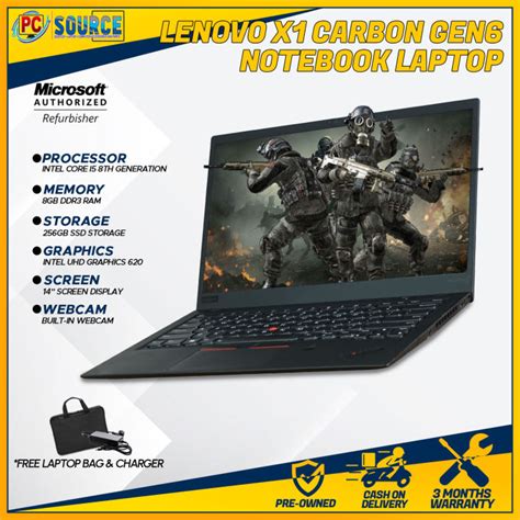 Lenovo Thinkpad X Gen Carbon Laptop Intel Core I Th Gen Gb Gb Ssd Led Screen