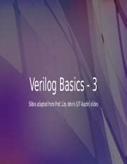Verilog Basics Sequential Circuits Registers Course Hero