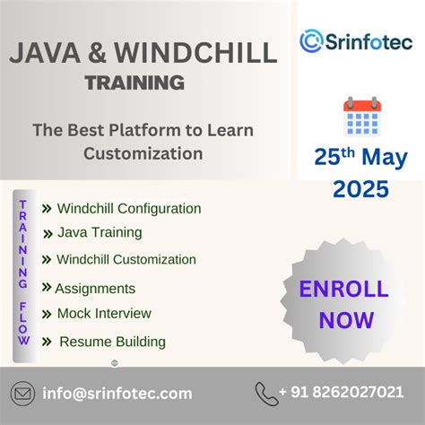 java windchill training careergrowth developerjourney srinfotec