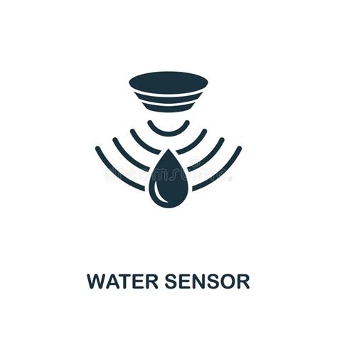 Water Sensor Icon Monochrome Style Design From Sensors Icon Collection Ui And Ux Pixel