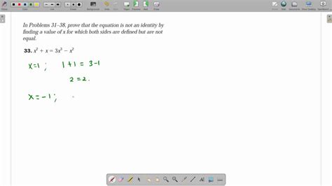⏩solved prove that the equation is not an identity by finding a… numerade