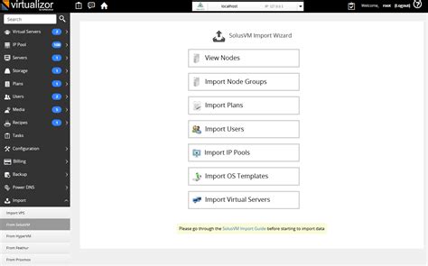 SolusVM Import Guide Virtualizor