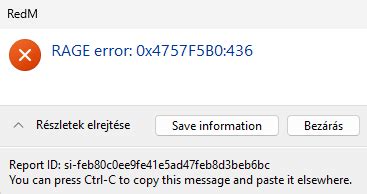 RAGE Error 0x4757F5B0 436 RedM Client Support Cfx Re Community