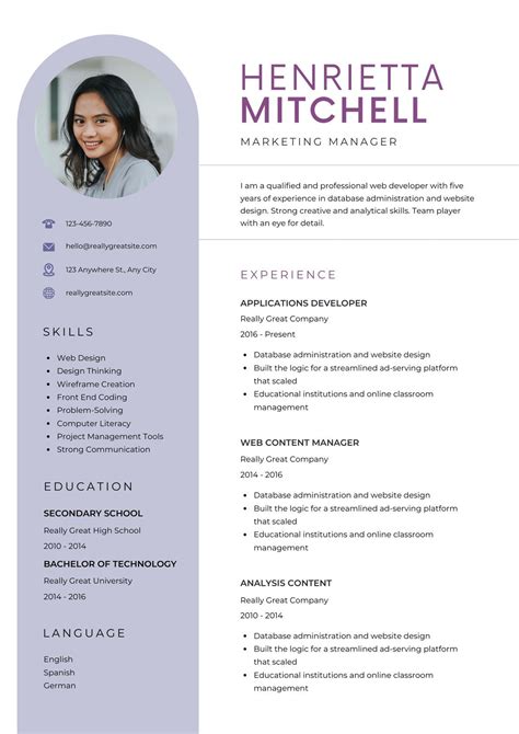 Student Cv Template Examples Format Personal Profile 2023 Top Cv