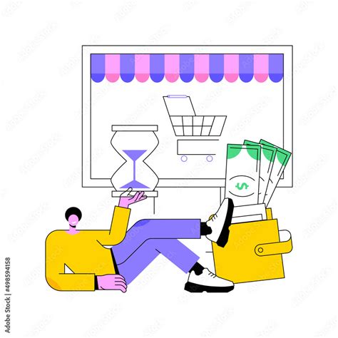 Pending Payment Abstract Concept Vector Illustration Money On Hold