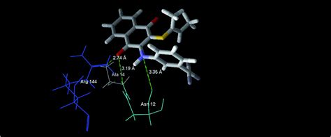 The Binding Mode Of Compound 5b In S Epidermidis Mevalonate