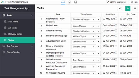 understand quick view actions in spreadsheet report zoho creator help
