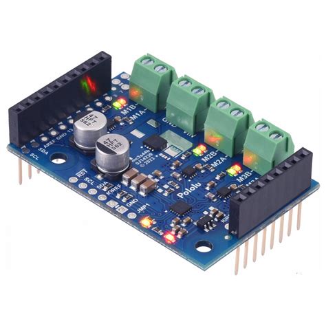 pololu motoron m3s550 triple motor controller shield for arduino the