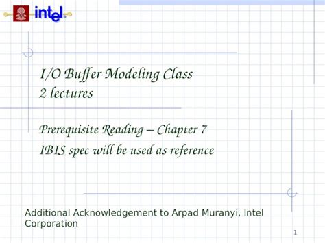 Ppt Class17 18 Ibis Io Buffer Class Dokumentips