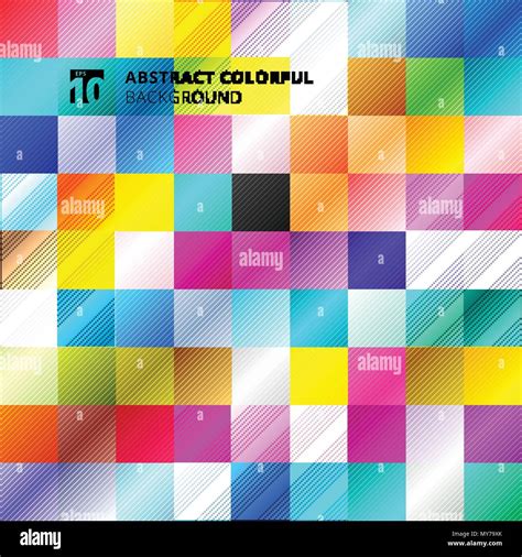 Abstract Colorful Square Pattern Background Vector Illustration Stock Vector Image And Art Alamy