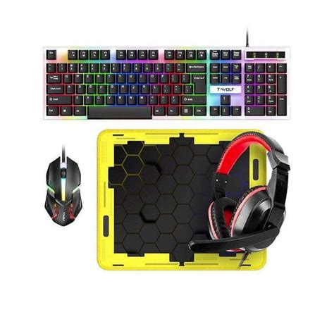 Keyboard Mouse Bundles T WOLF 4 In 1 GAMING COMBO TF 240 For Sale In Johannesburg ID