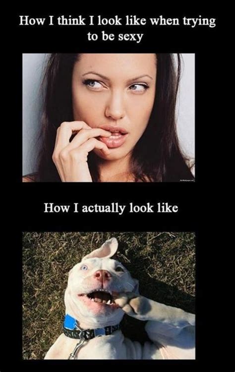 How I Think I Look Like When Trying To Be Sexy How I Actually Picture Quotes