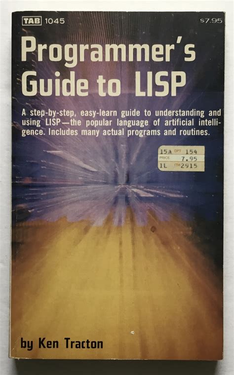 programmer s guide to lisp by ken tracton very good softcover